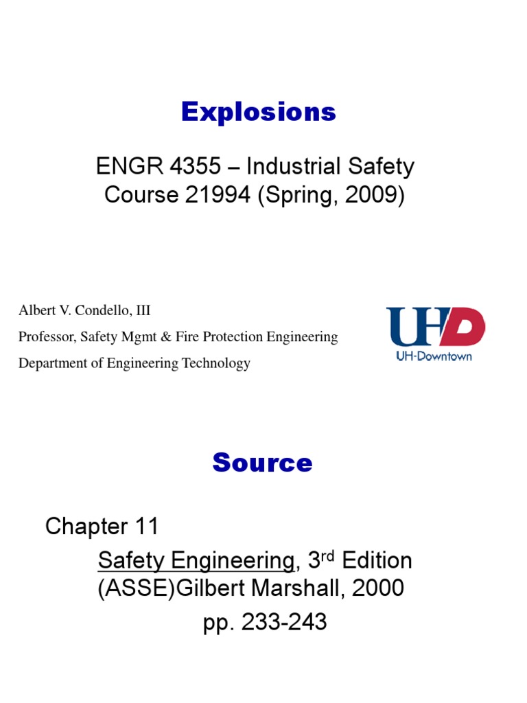 Dust Explosions - Lecture | PDF | Explosion | Explosive Material