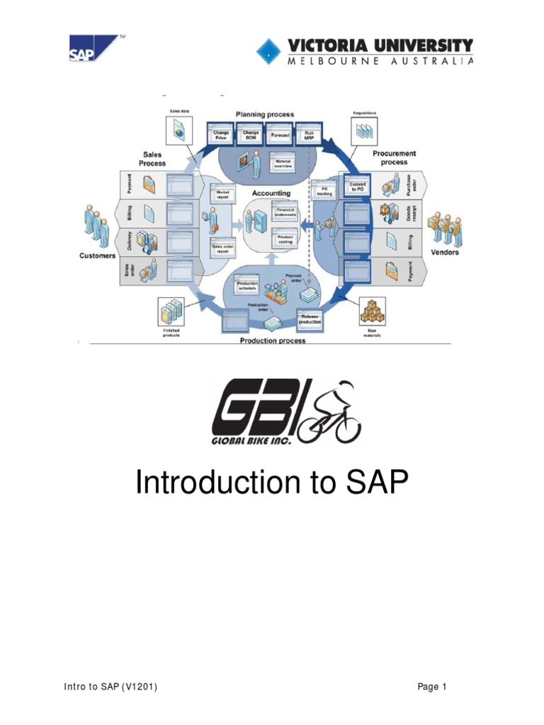 Introduction to SAP 2014 | Operating System | Enterprise Resource Planning