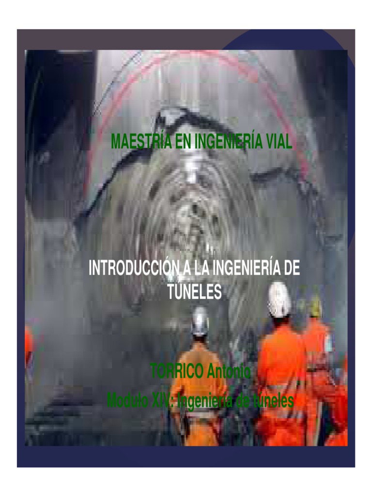 Introduccion - Tuneles PDF | PDF | Túnel | Industrias