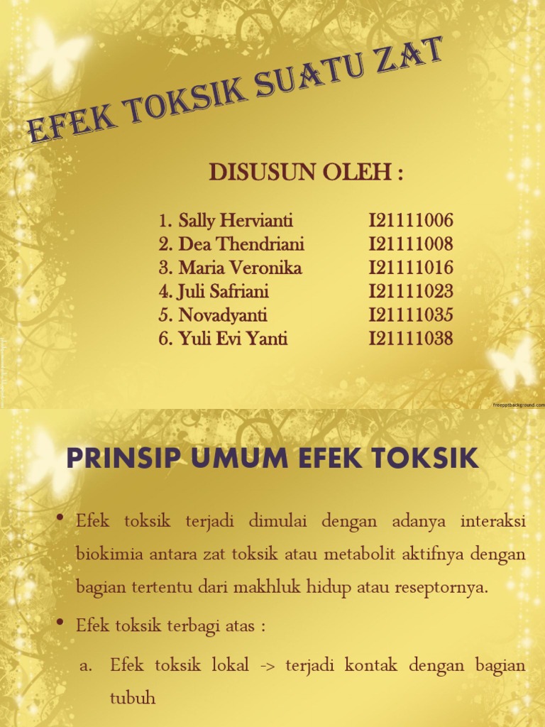 Efek Toksik Zat | PDF