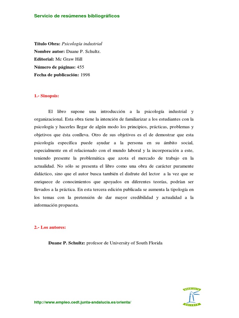 A40 Psicologia Industrial Pdf Pdf Liderazgo Sicología