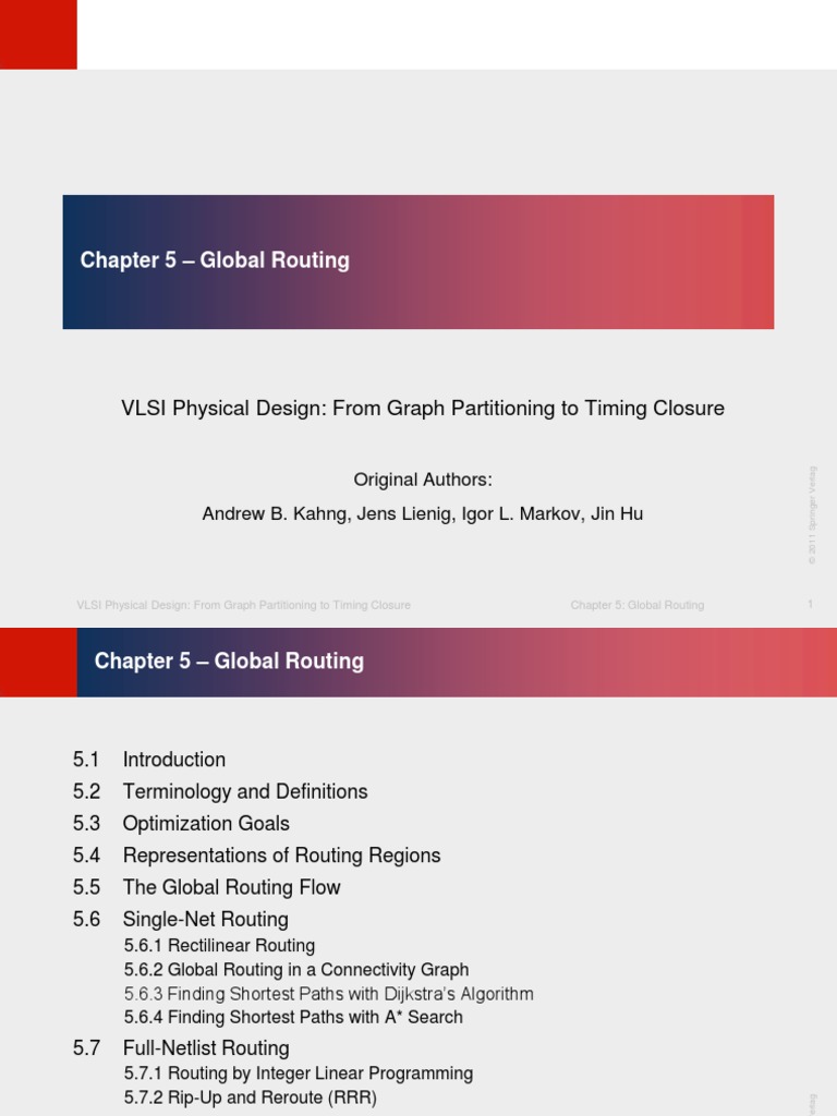 Global Routing: VLSI Physical Design: From Graph Partitioning To Timing Closure | PDF ...