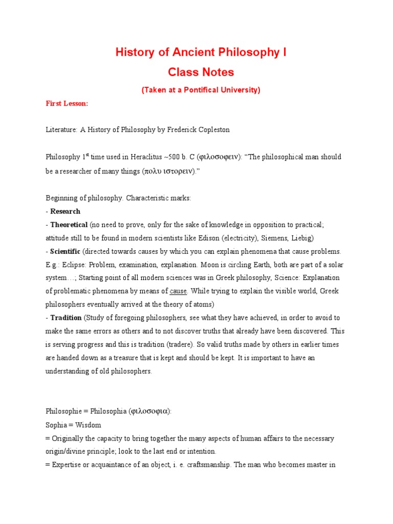 History of Ancient Philosophy I | PDF | Nous | Plato