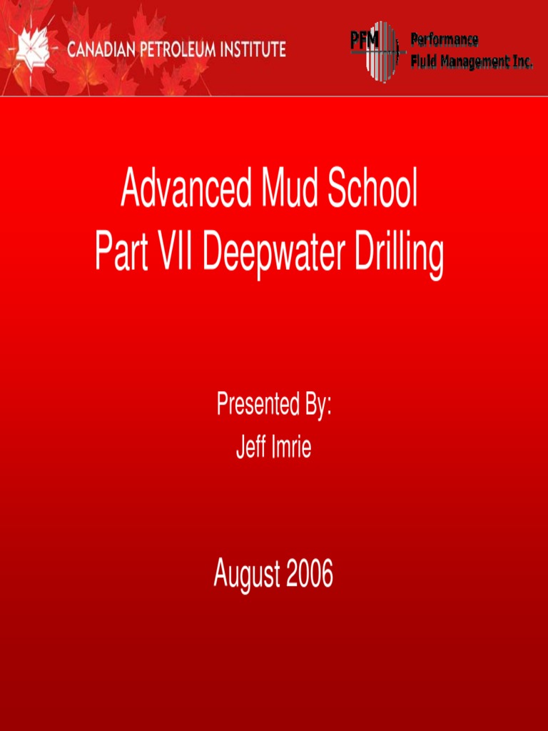 Part VII Deepwater Drilling | PDF | Casing (Borehole) | Oil Well