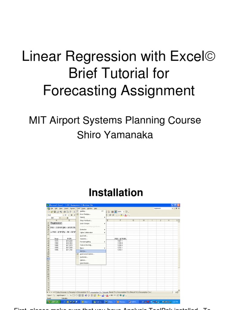 Revision B 1.231 Regression Tutorial | PDF