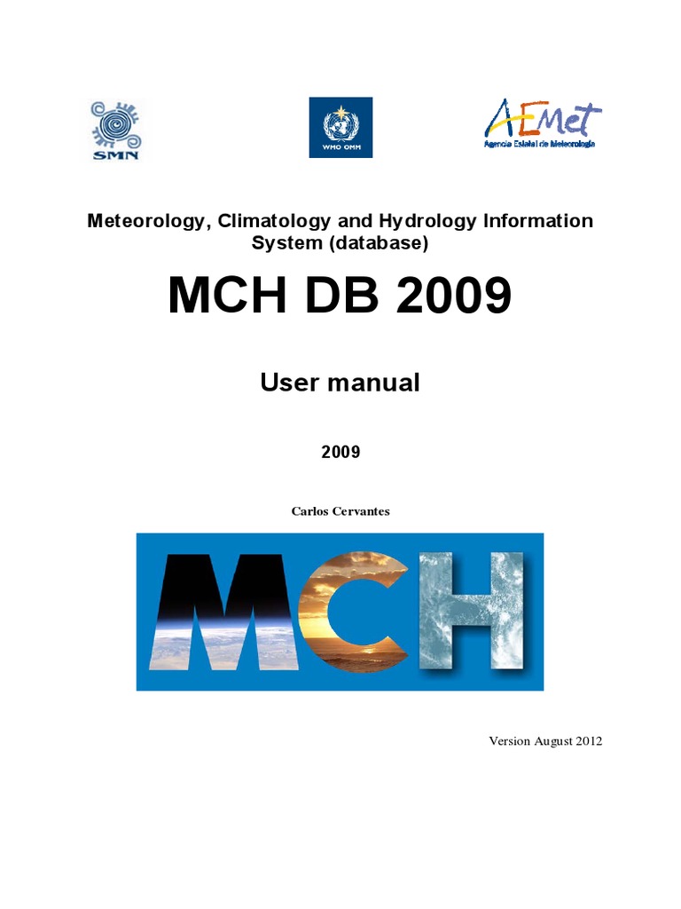 MCH User Manual 2012 en | PDF | Infographics | Windows 2000