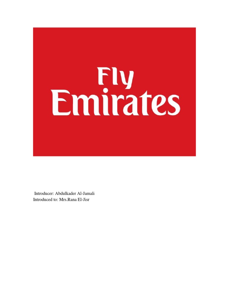 Fly Emirates History | PDF | Emirates (Airline) | Airlines