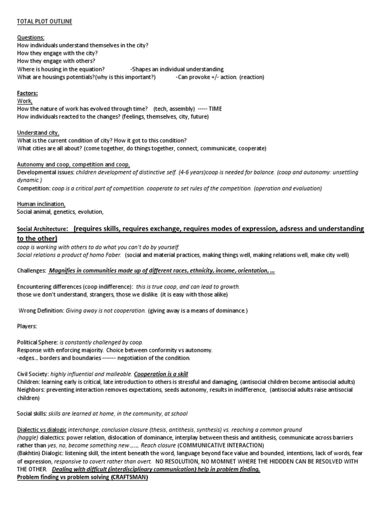 (Requires Skills, Requires Exchange, Requires Modes of Expression ...