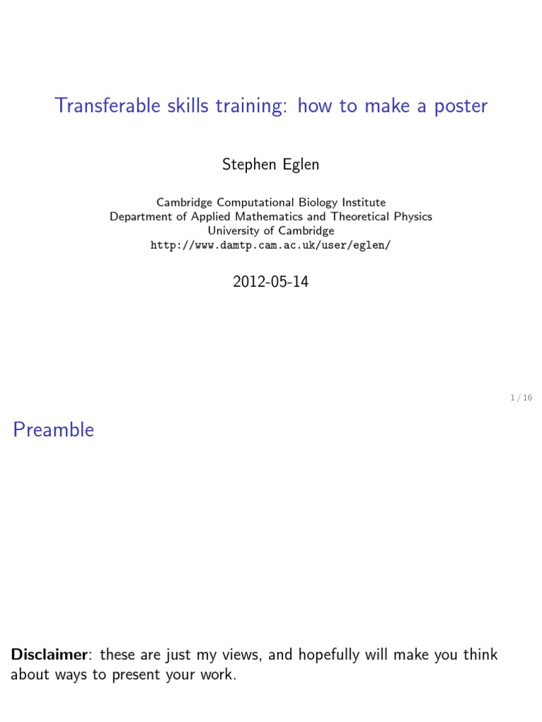 Academic Poster Creation Guide | PDF | Art
