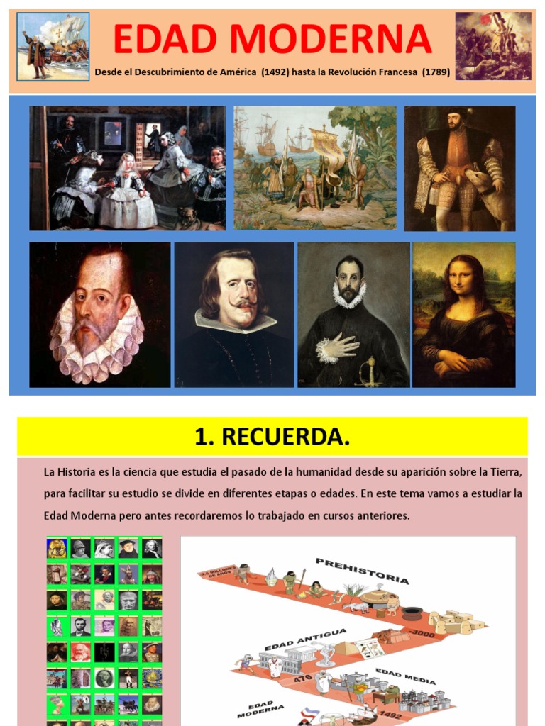 Edad Moderna PDF | Imperio español | Agitación
