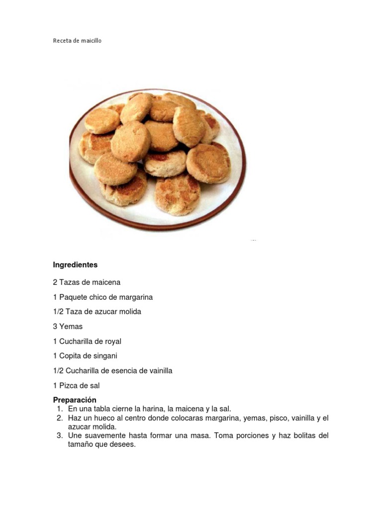 Maicillo Receta | PDF