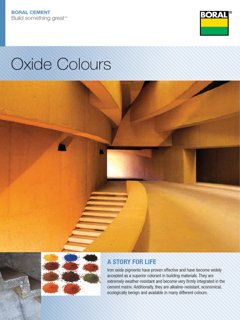 Oxide Colours: Build Something Great | PDF | Pigment | Concrete