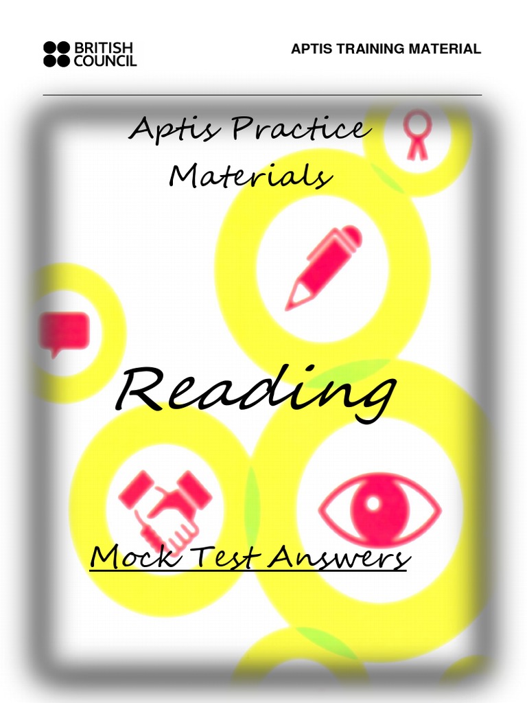 7 Aptis - Complete Booklet - Answers | PDF | Verb | Syntactic Relationships