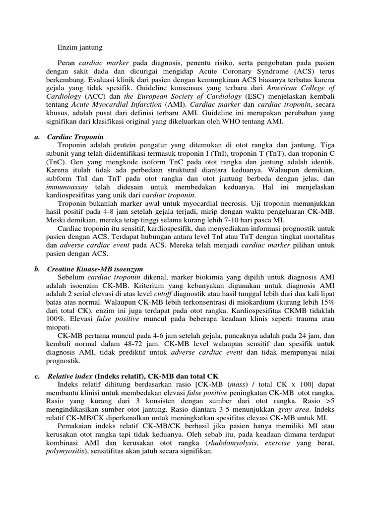 Panduan Marker Jantung untuk ACS | PDF