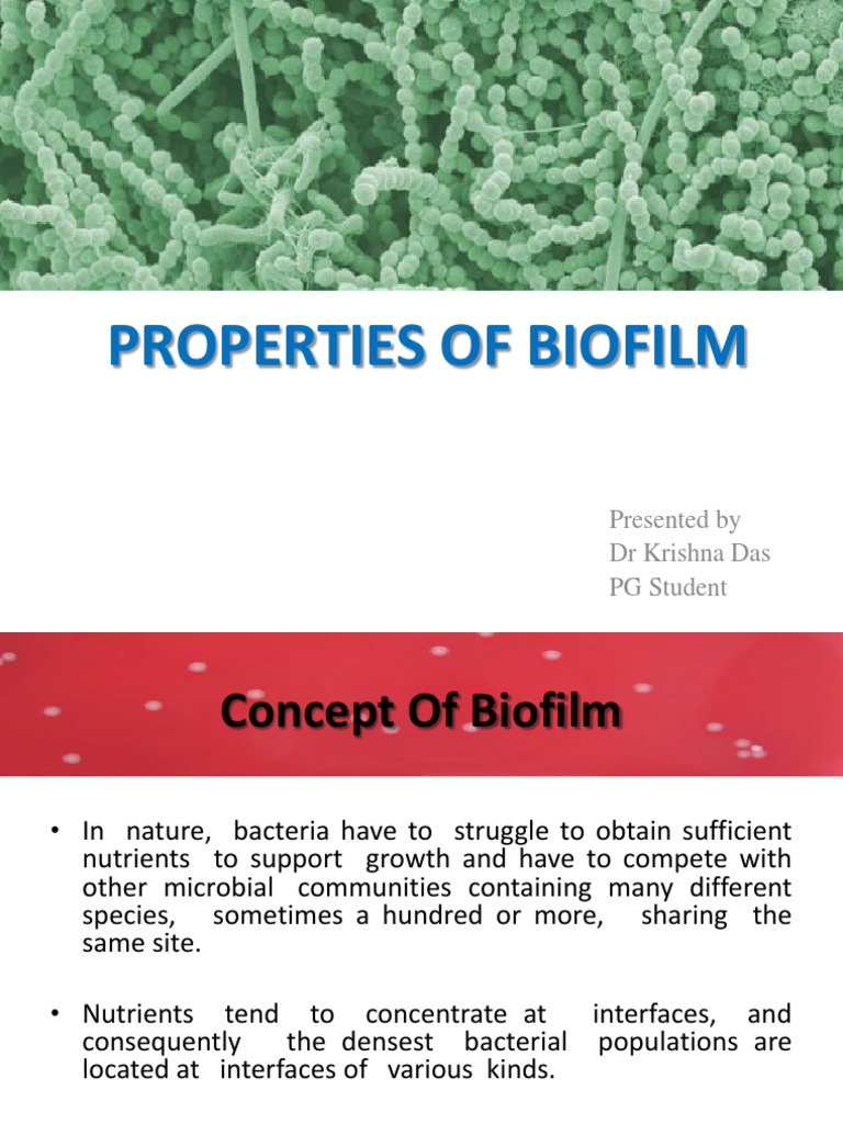 Properties of Biofilm | Biofilm | Bacteria | Free 30-day Trial | Scribd