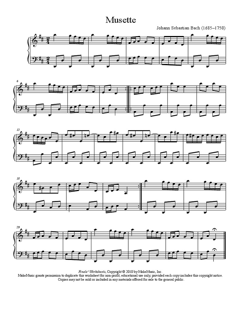 Bach Musette | PDF