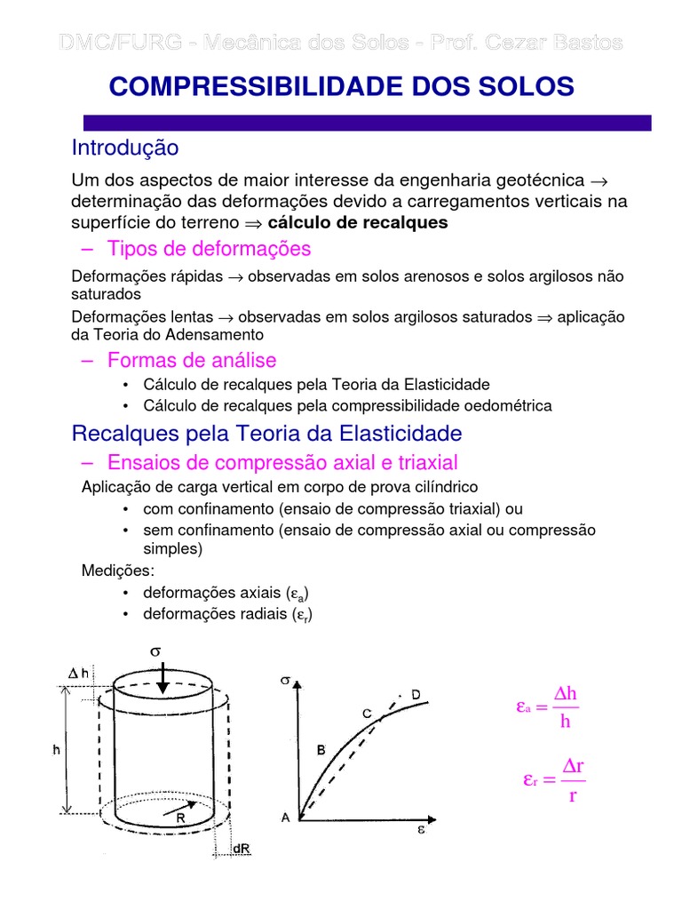 13 - Compressibilidade PDF | PDF