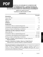 CAS 805 Single Financial Statements | PDF | Financial Audit | Auditor's ...