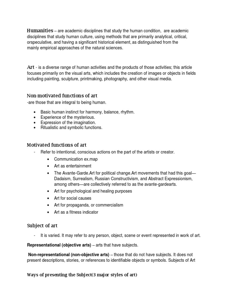 Humanities | PDF | Abstract Art | Paintings