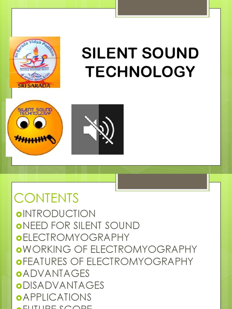Silent Sound Technology | PDF | Electromyography | Science