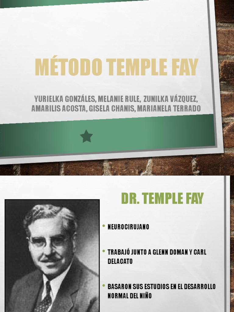 Método Temple Fay: Desarrollo Motor Infantil | PDF