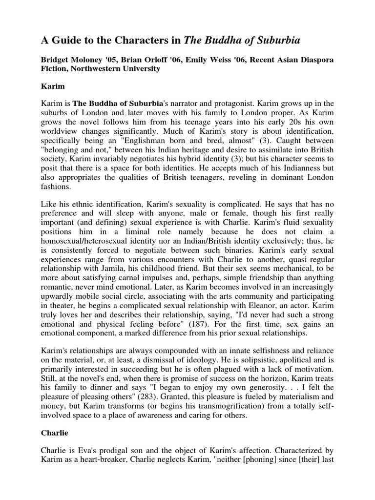 Asian Diaspora: Character Insights | PDF | Novels | Adolescence