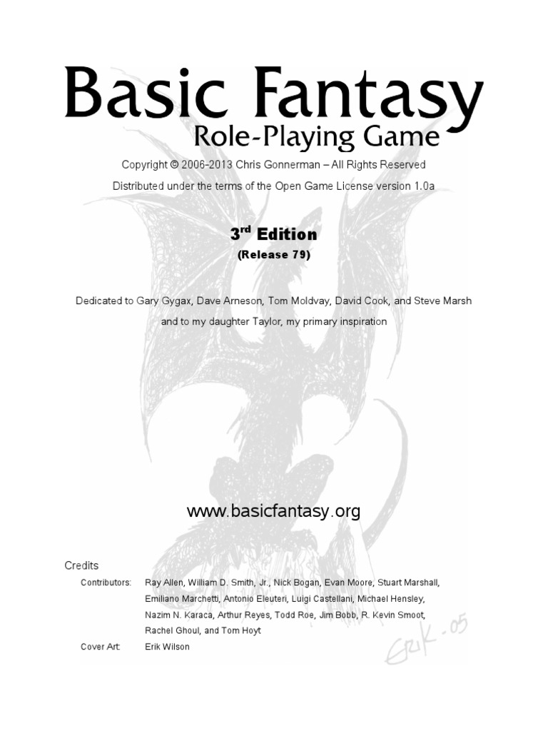 Basic Fantasy RPG Rules r79 | PDF | Nature | Leisure