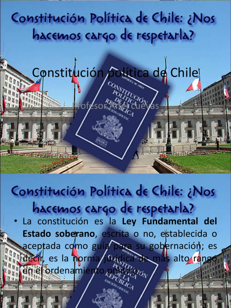 constitucion-politica-de-chile.ppt | Constitución | Cartas Políticas