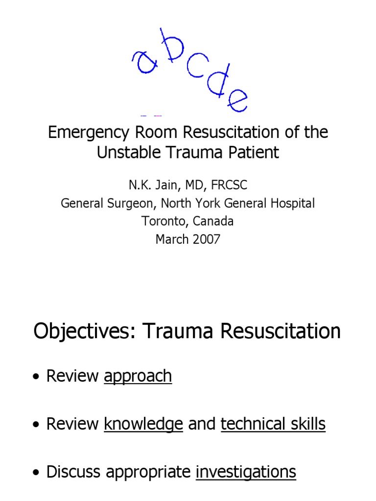 ABCDE of Trauma | PDF | Major Trauma | Shock (Circulatory)