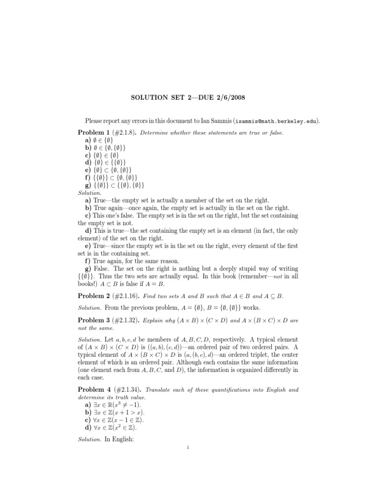 CS 261 Solution Set | PDF | Teaching Methods & Materials