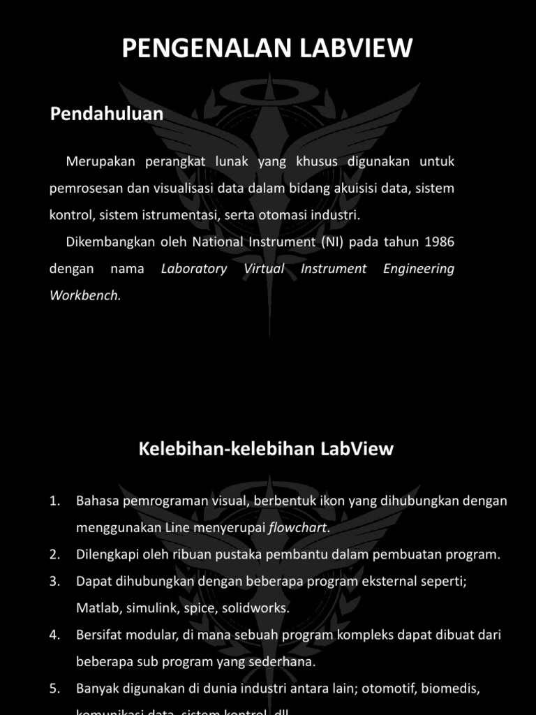 Bab 1 (Pengenalan LabView) | PDF