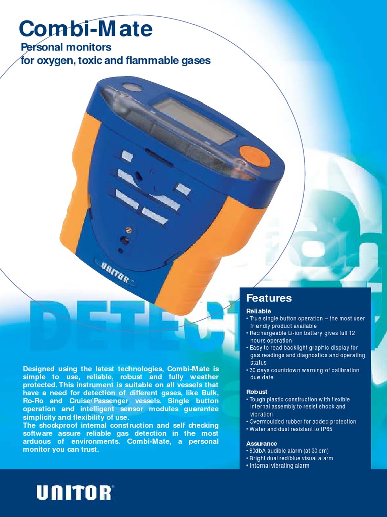 Gas Detection Combi Mate PDF | PDF | Oxygen | Gases