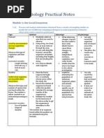 Complete AS Level Biology Practical Notes PDF | PDF
