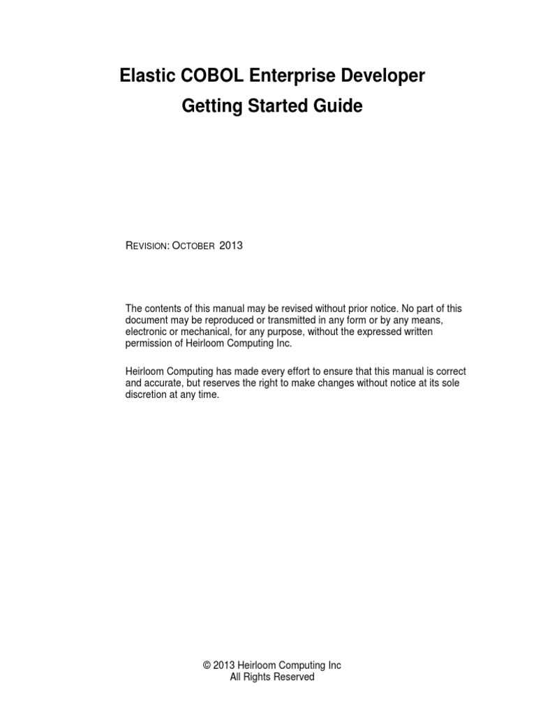 Elastic COBOL Getting Started | PDF | Java Virtual Machine | Eclipse (Software)