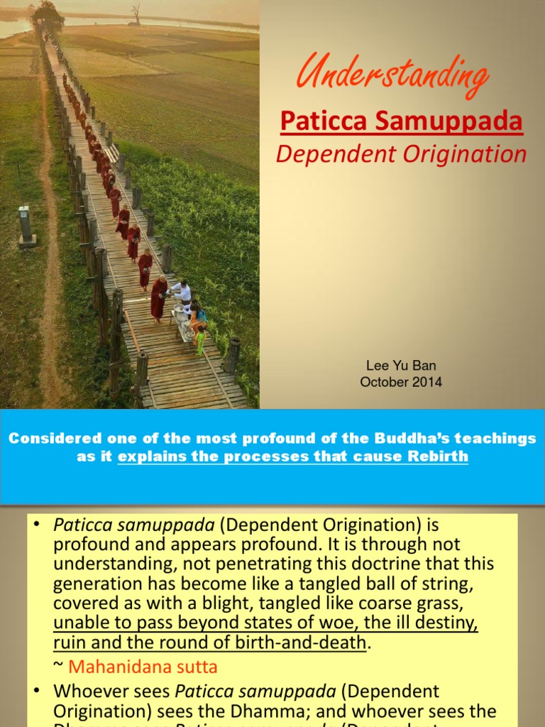 Paticca Samuppada | PDF | Theism | Indology