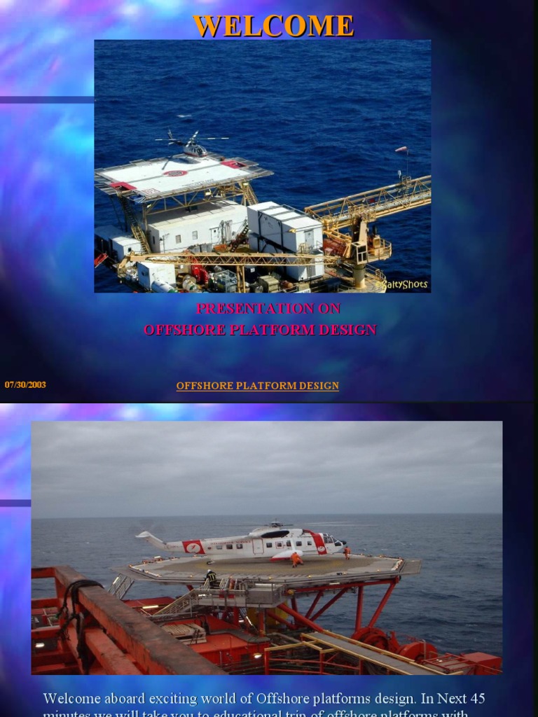Presentation On Offshore Platform Design | PDF | Offshore Drilling ...