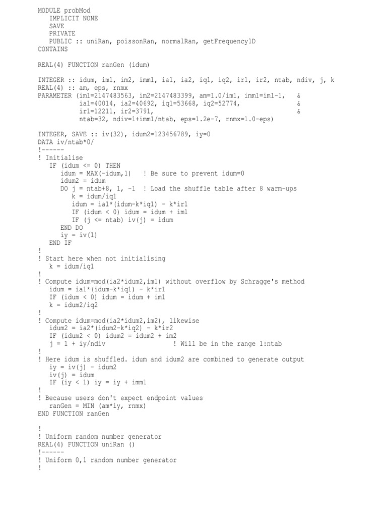 Fortran | PDF | Subroutine | Areas Of Computer Science