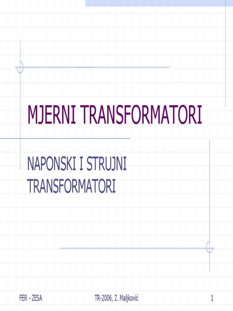 Mjerni Transformatori | PDF