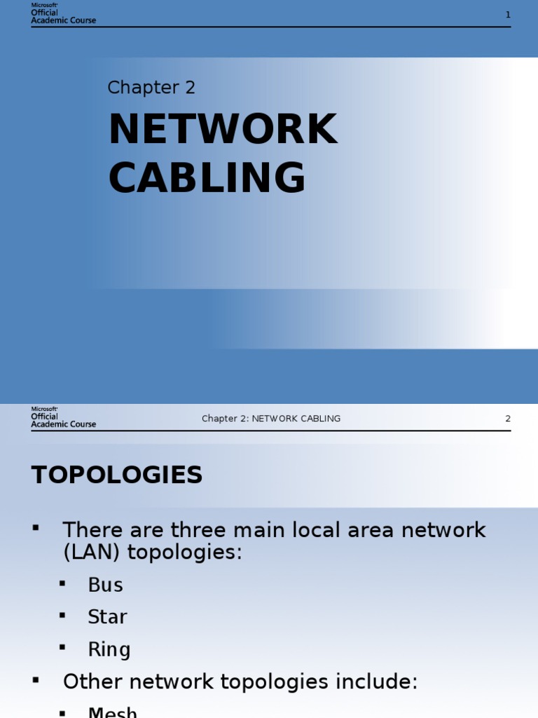 Network Cabling | PDF | Network Topology | Ethernet