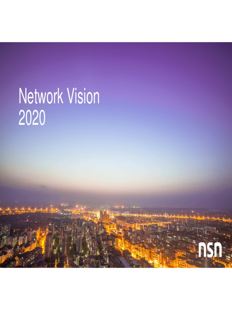 Network Vision 2020 | PDF | Lte (Telecommunication) | Gsm