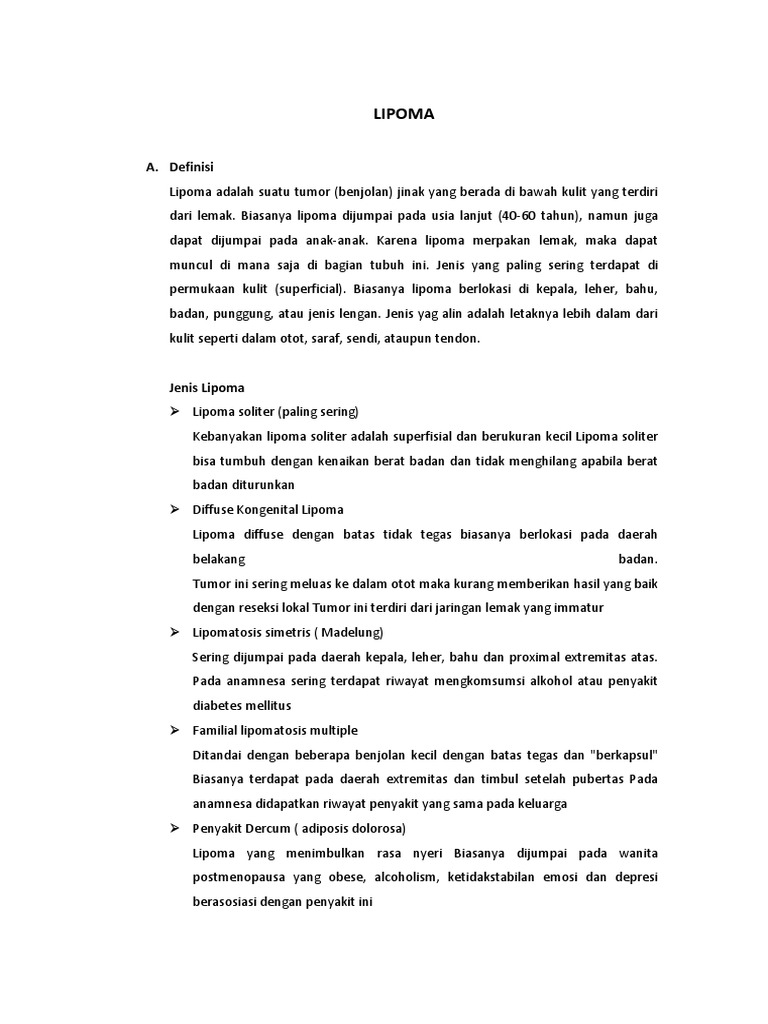 LIPOMA | PDF