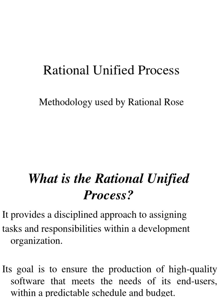 Rational Unified Process | PDF | Software Development | Use Case