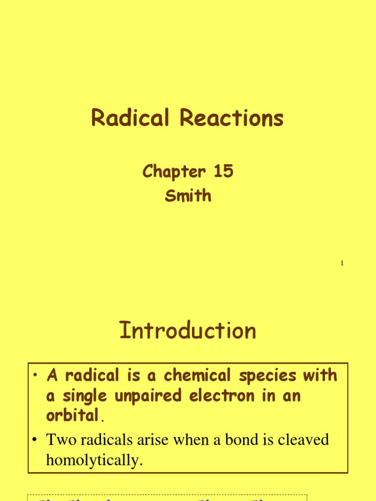 Radical Reactions: An Introduction to Halogenation Reactions Through ...