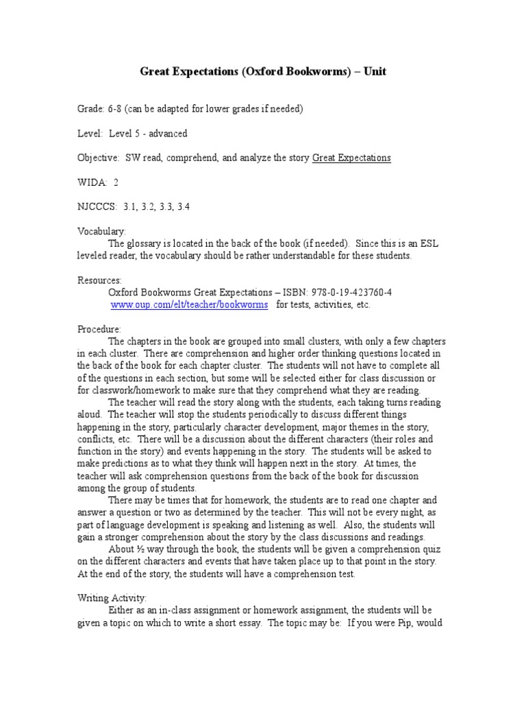 6-8 Great Expectations | PDF