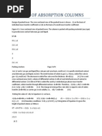 Packed Column Design - Packing Height Calculation Notes | PDF | Mole ...