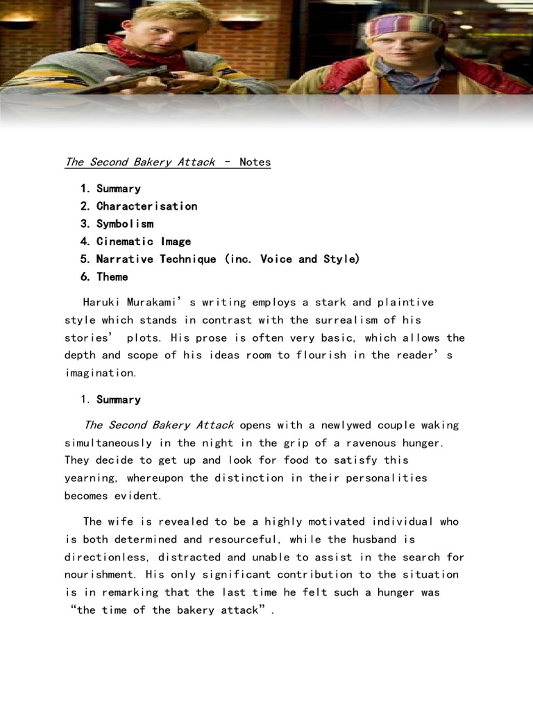 The Second Bakery Attack Notes | PDF | Narration | Narrative