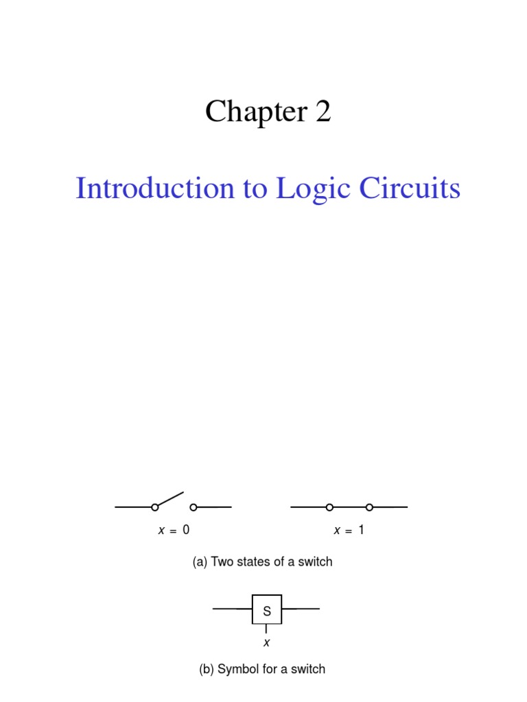 Chapter 2 - Introduction To Logic Circuits | PDF | Computer Engineering ...