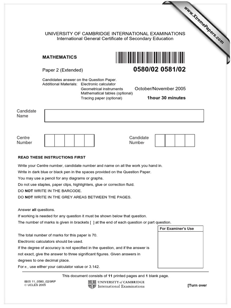 University of Cambridge International Examinations International ...