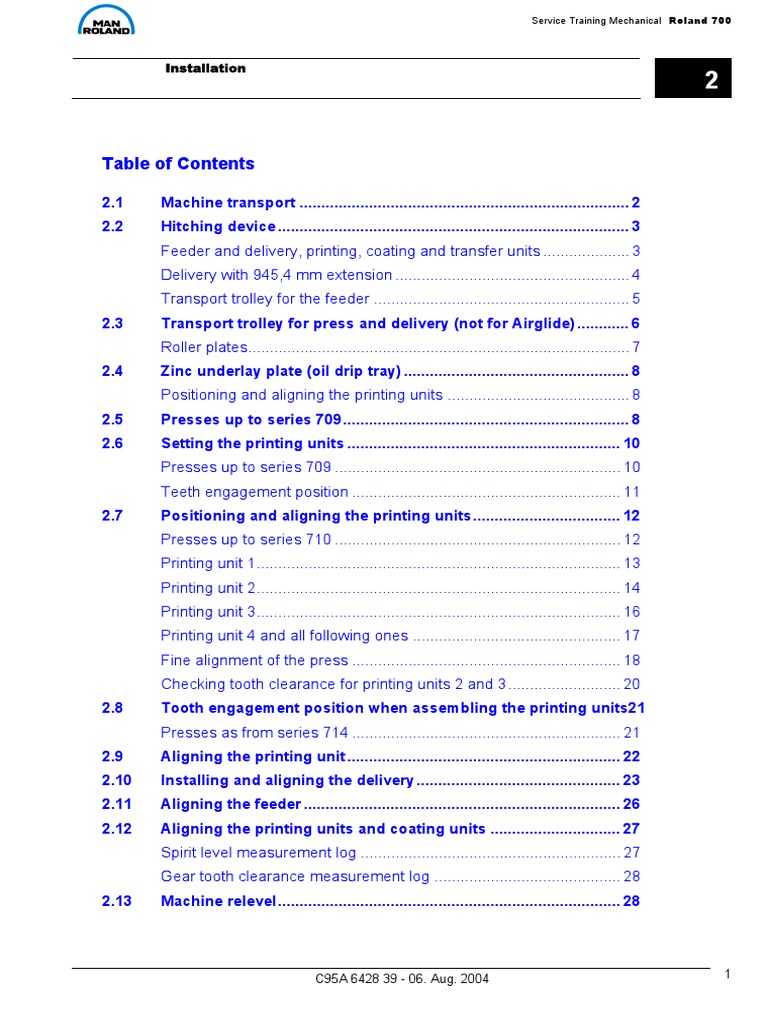 M7E02 Installation 02 PDF | PDF | Gear | Engineering Tolerance