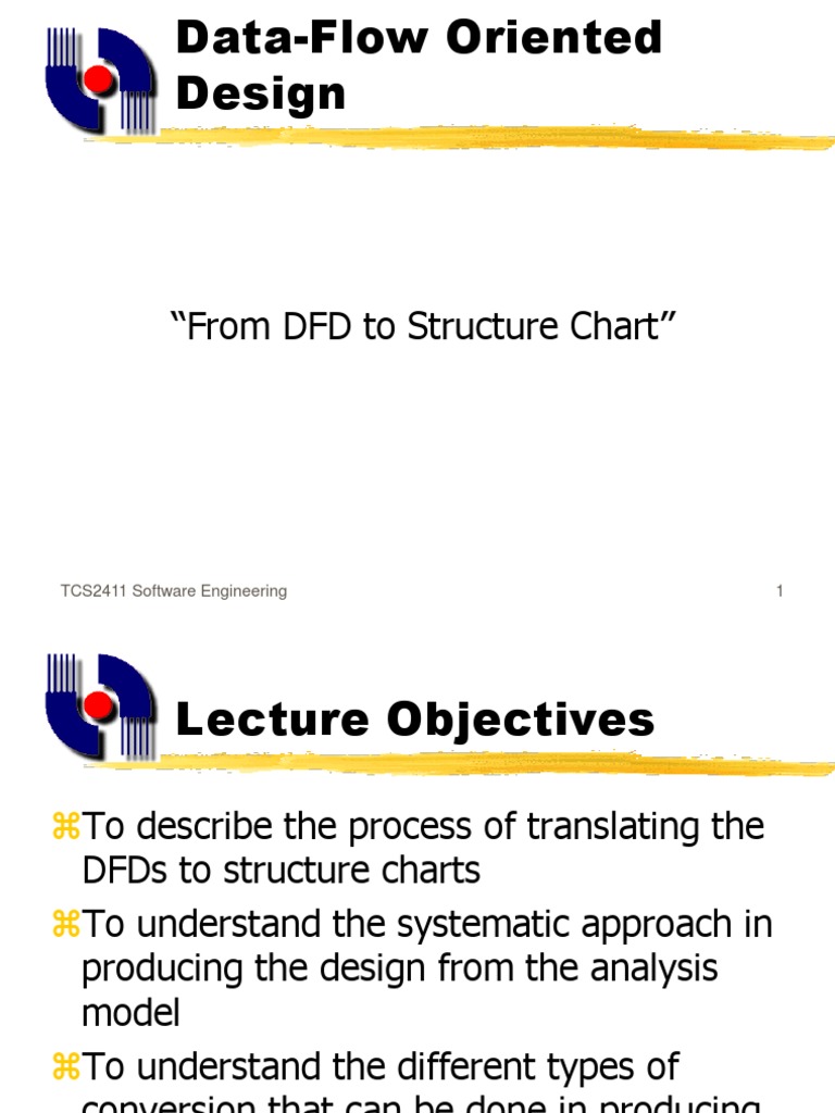 "From DFD To Structure Chart": TCS2411 Software Engineering 1 | PDF | Software | Application ...